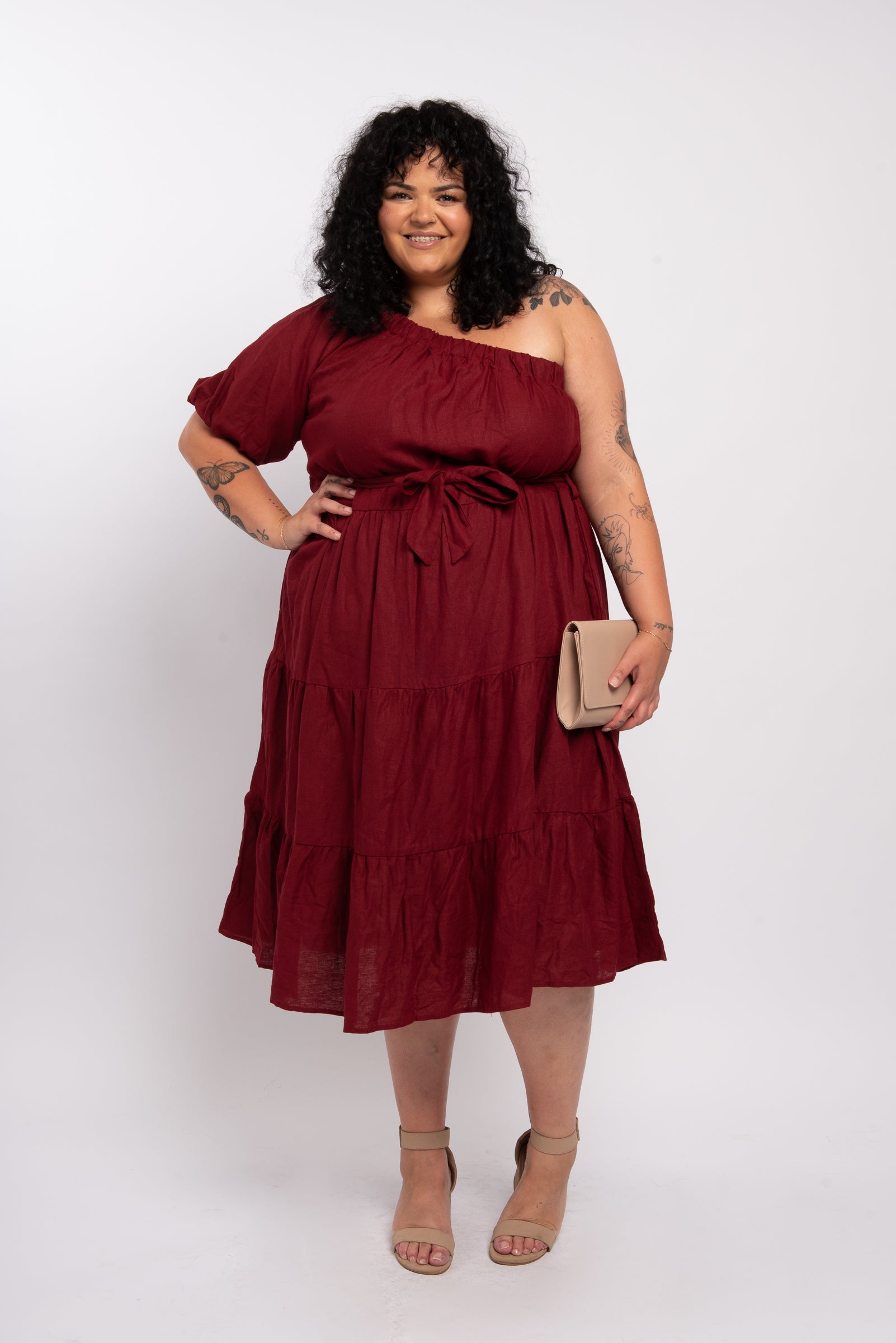 Veronica One Shoulder Dress – Ahead Of Your Curves