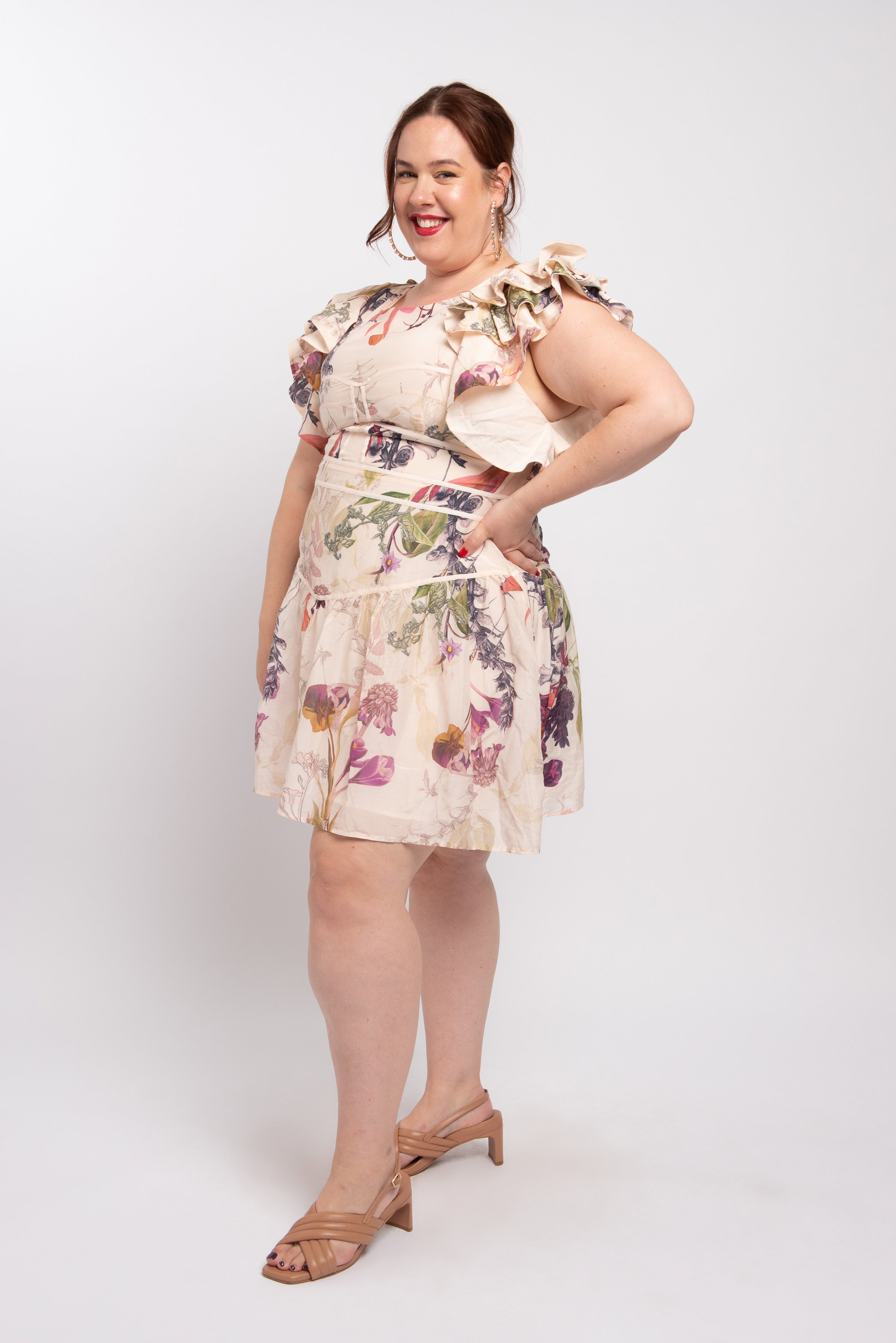 Lydia Millen Silk Cotton Botanical Mini Dress – Ahead Of Your Curves